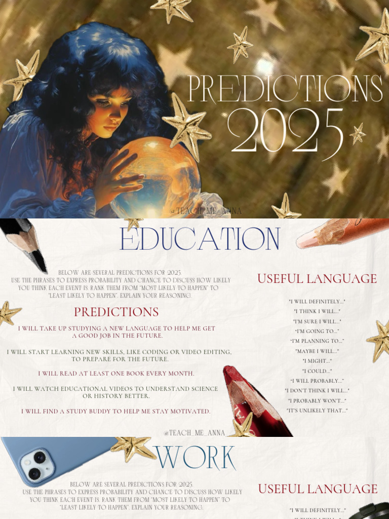 Predictions 2025 by Teach_me_anna A2-B1 | PDF
