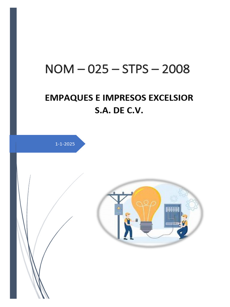 Nom - 025 - STPS - 2008 | PDF | Encendiendo | Agudeza visual
