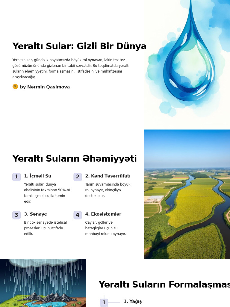 Yeralti Sular Gizli Bir Dunya | PDF