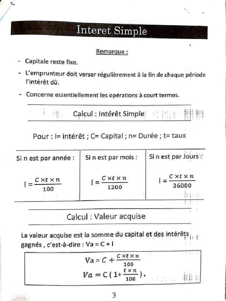 Résumé Math Fin 1 | PDF