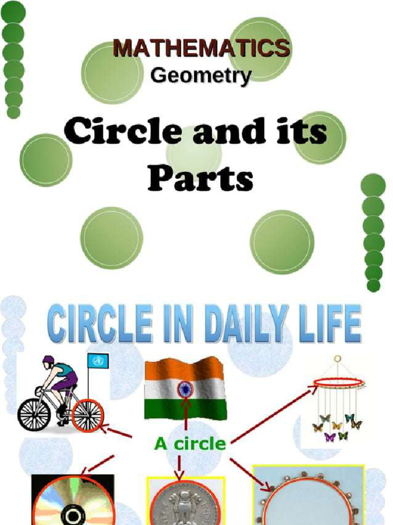 Circle and Its Parts | PDF