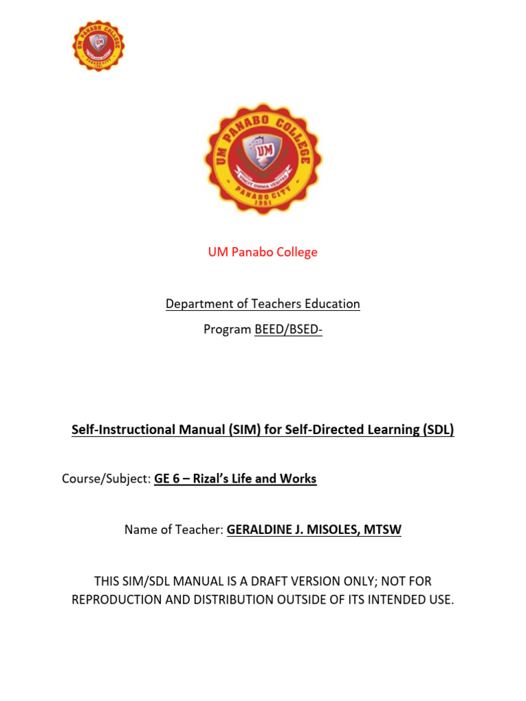 GE6-WEEK-1-2-MODULE | PDF | Philippines