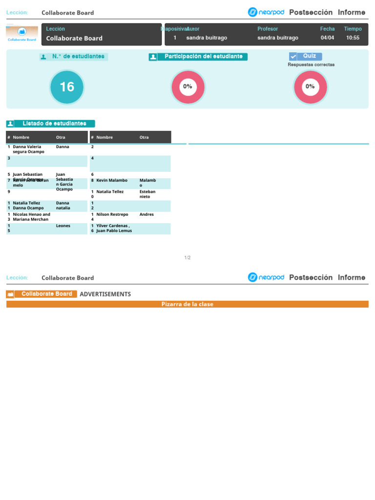 10C-2024 Activities Nearpod Advertisements | PDF