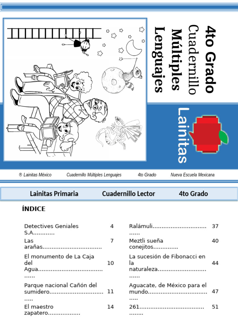4to Grado - Cuadernillo Múltiples Lenguajes | PDF | Leonardo Da Vinci ...