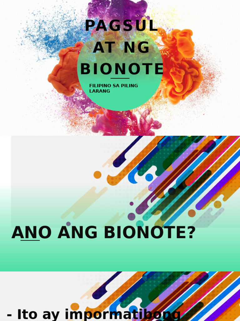 Bionote # 2 - Students | PDF