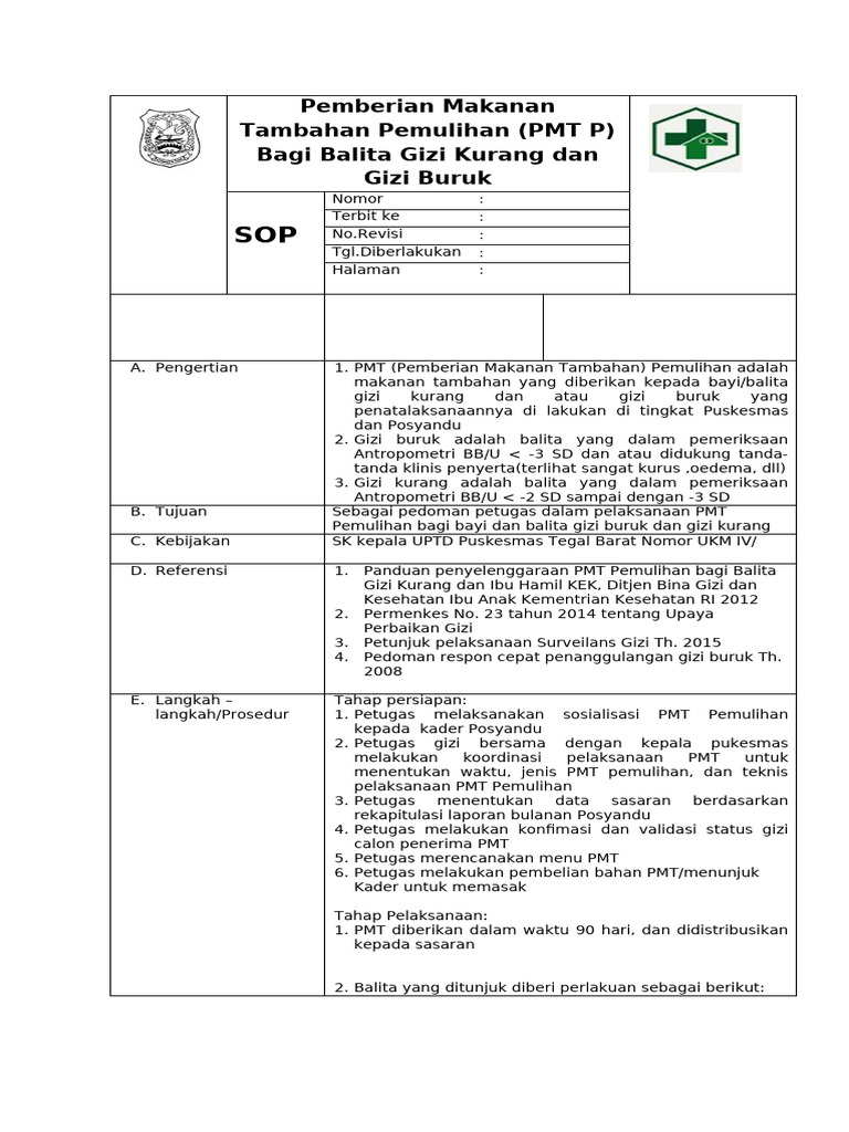 Sop PMT | PDF