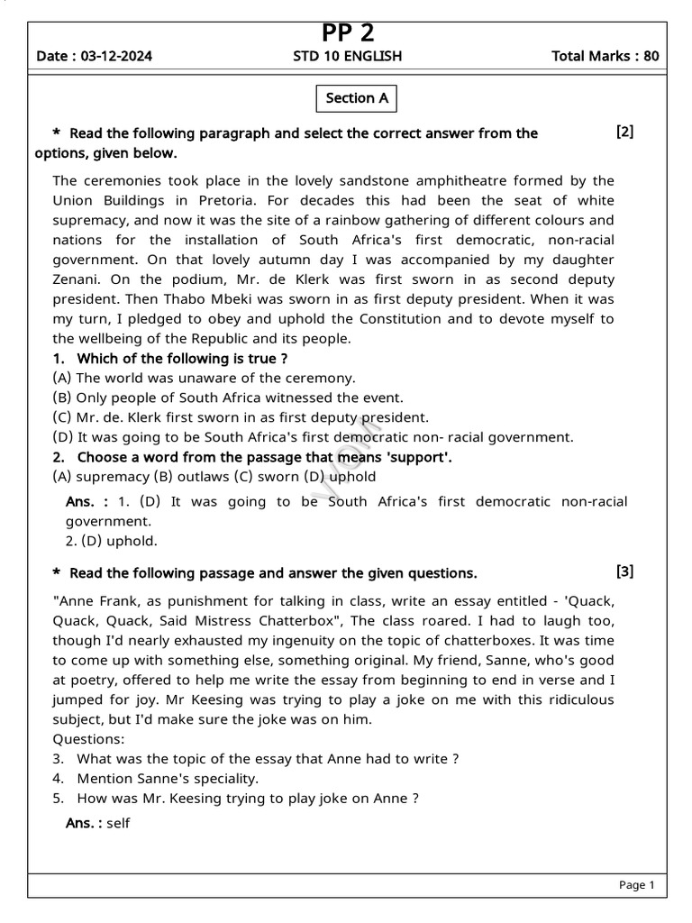 PP 2 Solution | PDF | Mental Health