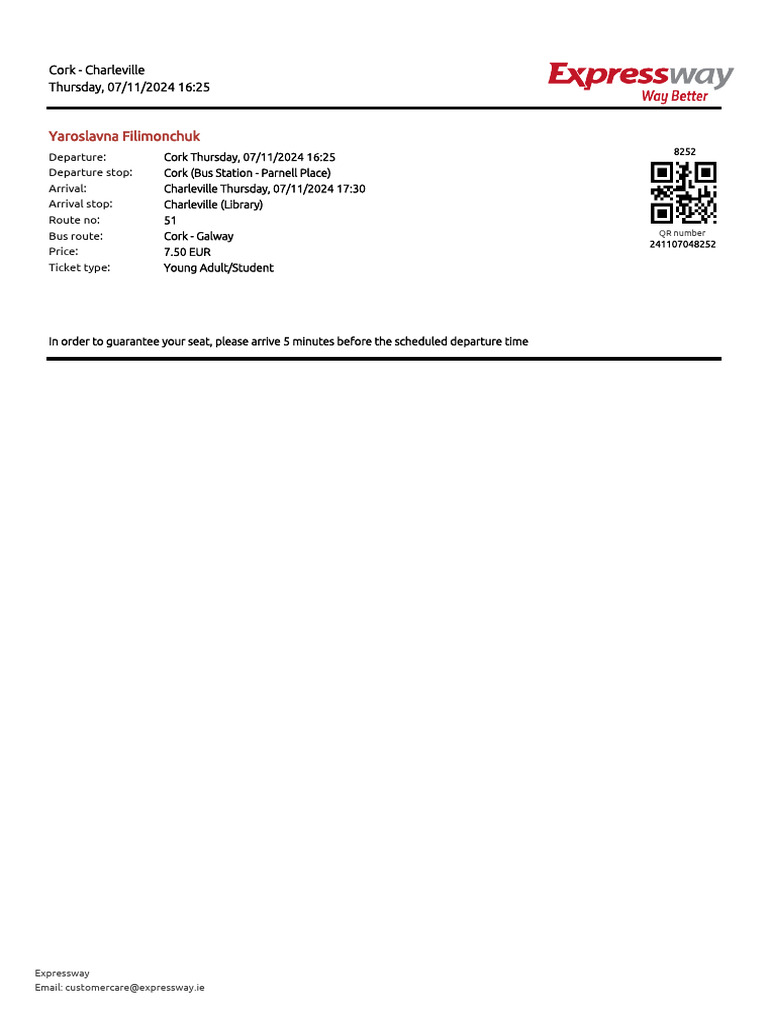 Expressway Ticket 17 | PDF