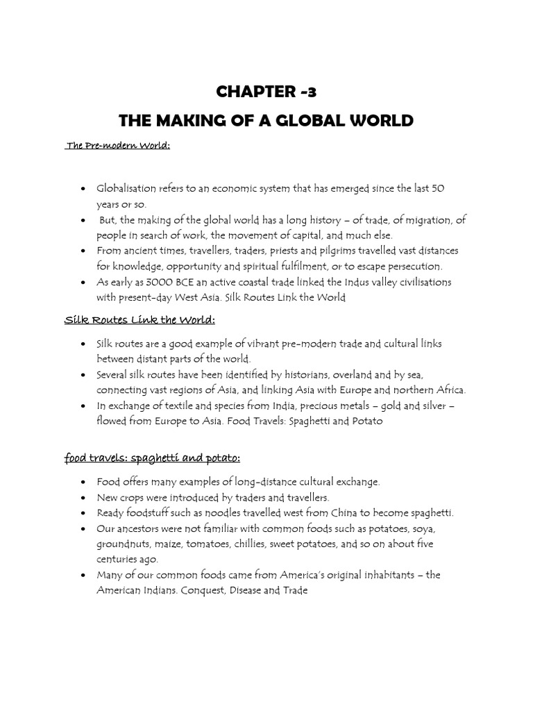The Making of Global World | PDF | Trade | Silk Road