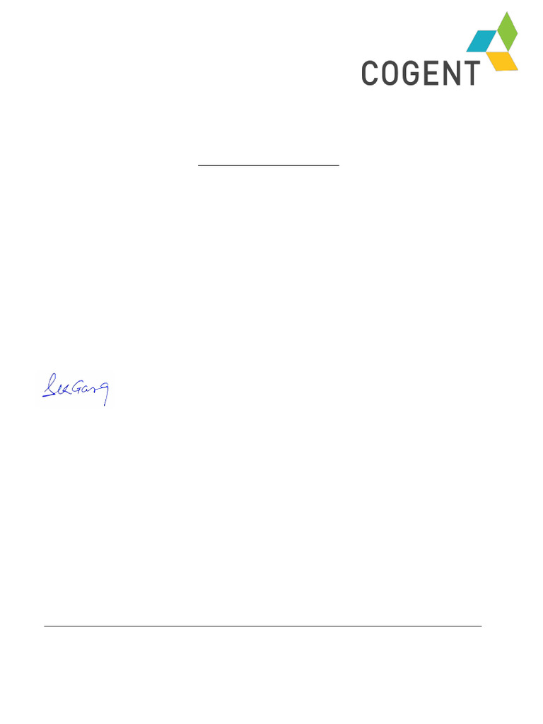 Cogent Experience Letter | PDF