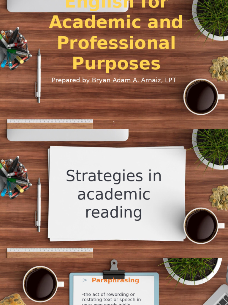 Academic Reading Strategies Guide | PDF | Information | Thought