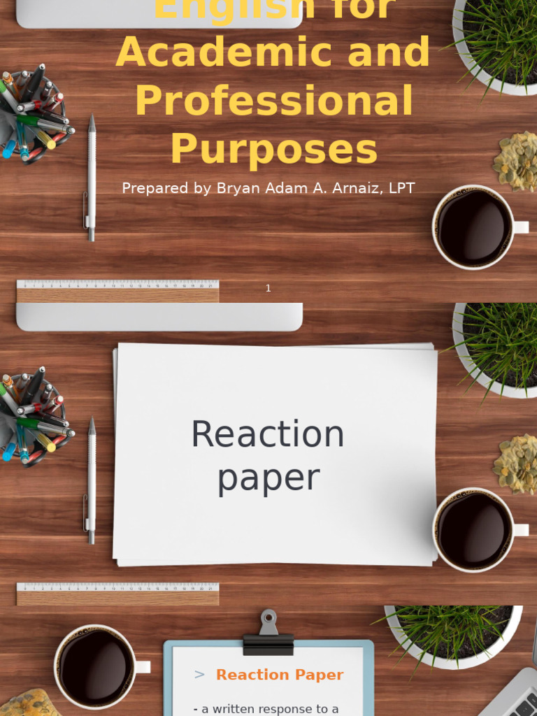 Eapp Reaction Paper Lesson | PDF | Thought | Behavioural Sciences