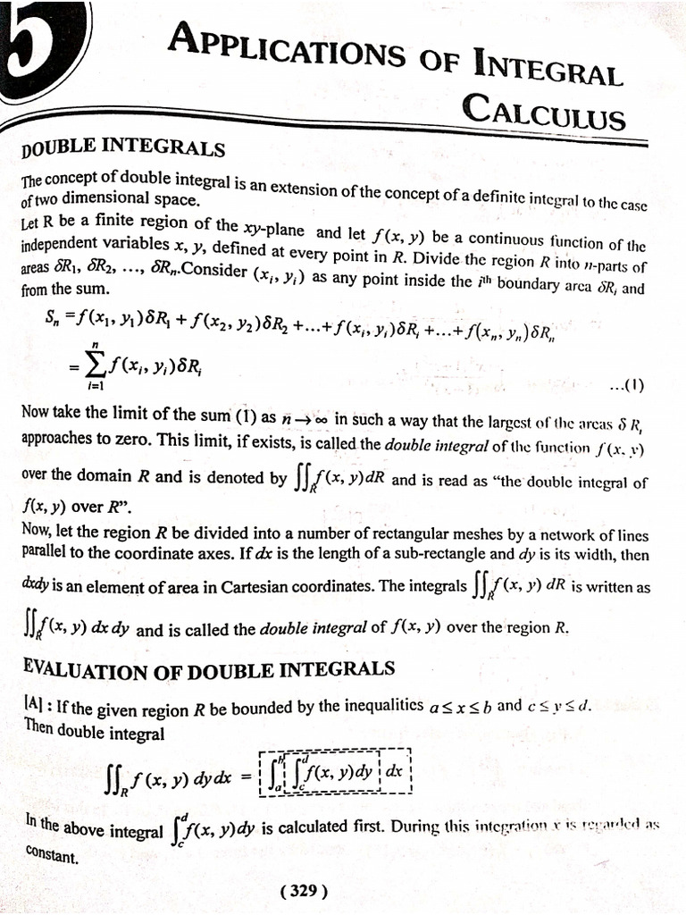 Unit 5 Double Integral Book PDF | PDF