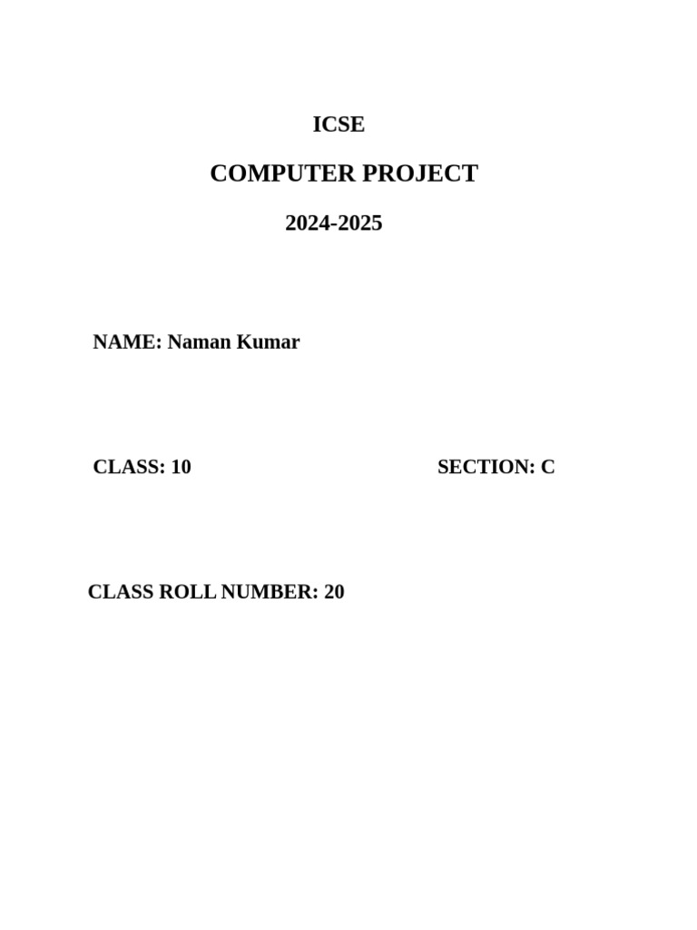 Computer Applications - Class 10 ICSE Boards Project | PDF | String (Computer Science) | Letter Case