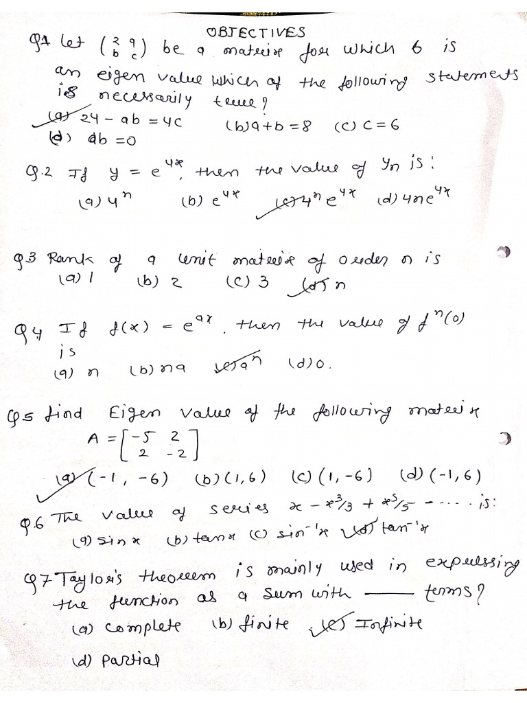 Objectives B. Tec 1 Sem | PDF