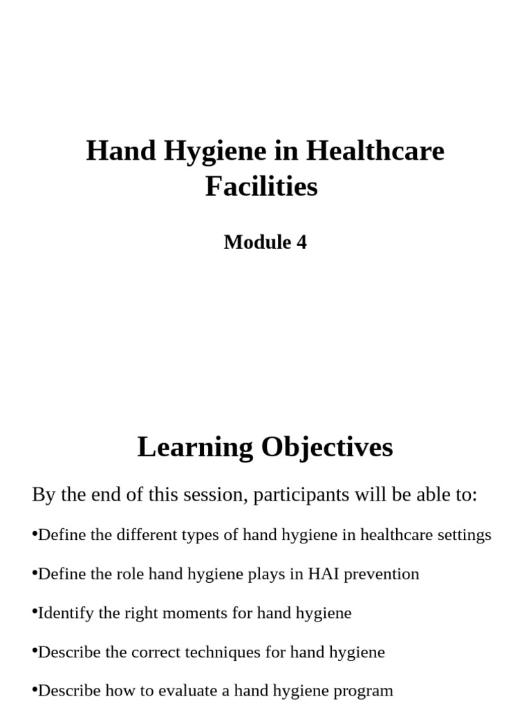 Mod 4 Hand Hygiene Reviewed21052020 PDF Hand Washing Hygiene