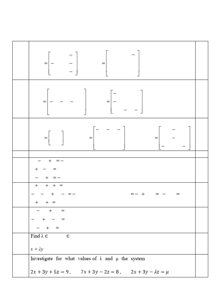 Matrix Algebra Tutorial Guide | PDF