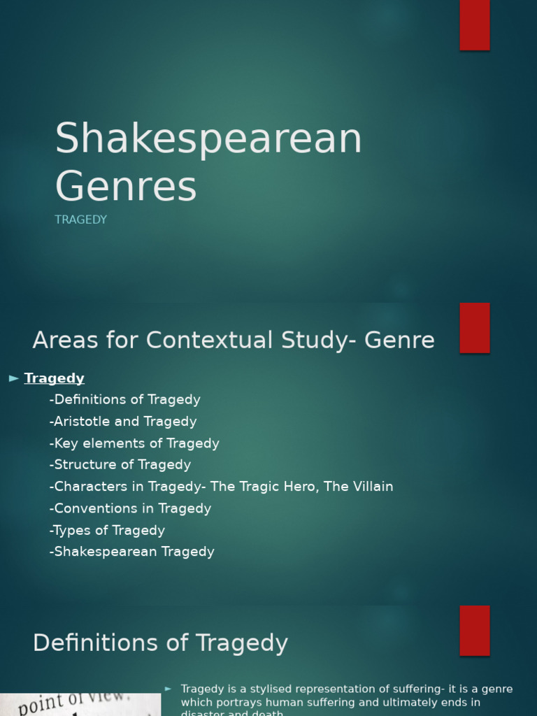 Introduction-genres | PDF | Tragedy | Poetics (Aristotle)