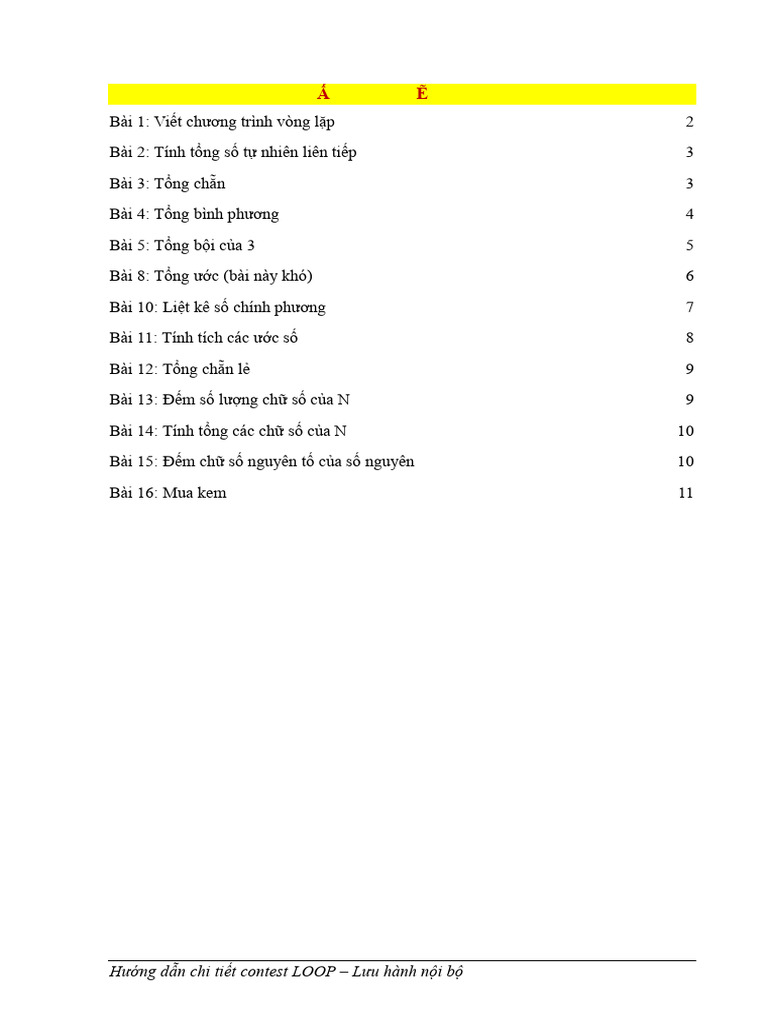 HuongDan LOOP | PDF