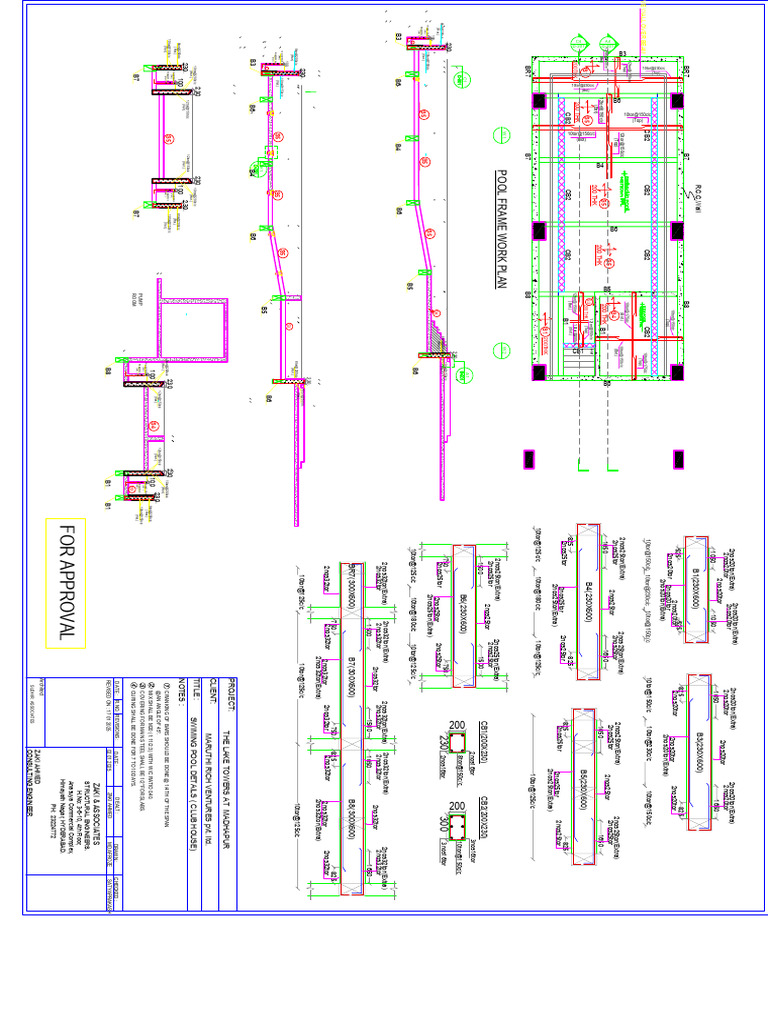 Swimming Pool 2nd Drawing | PDF