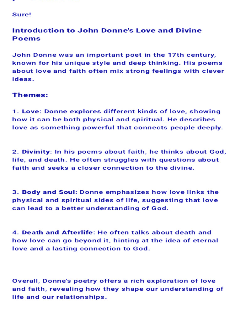 Love & Divine poems | PDF