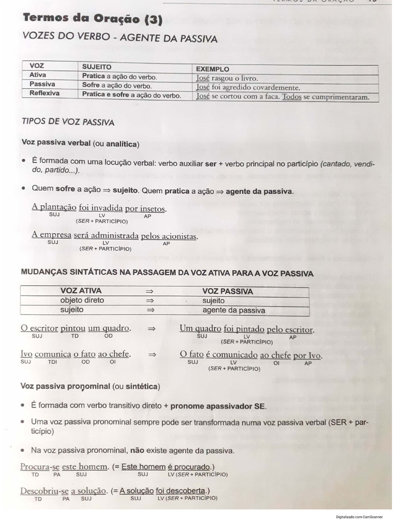 Agente Da Passiva | PDF