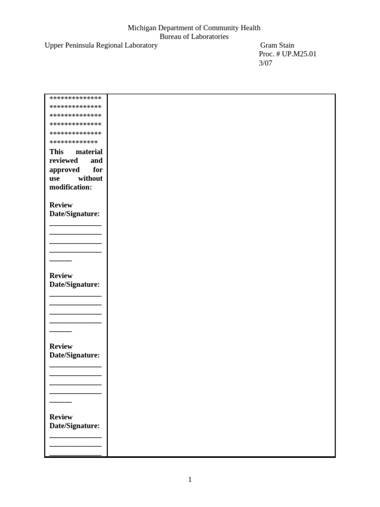 Prgrams0 25732 7.wpd PR Gram Stain Proc | PDF | Staining | Gram ...