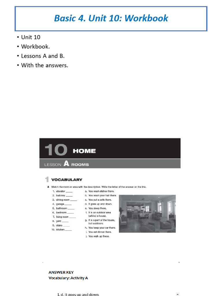 B04 Workbook U10 AB | PDF