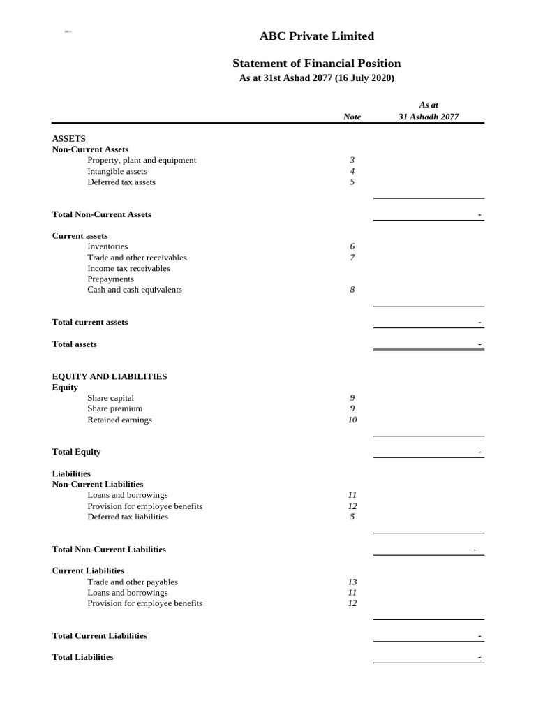 Financial Statements | PDF | Expense | Depreciation