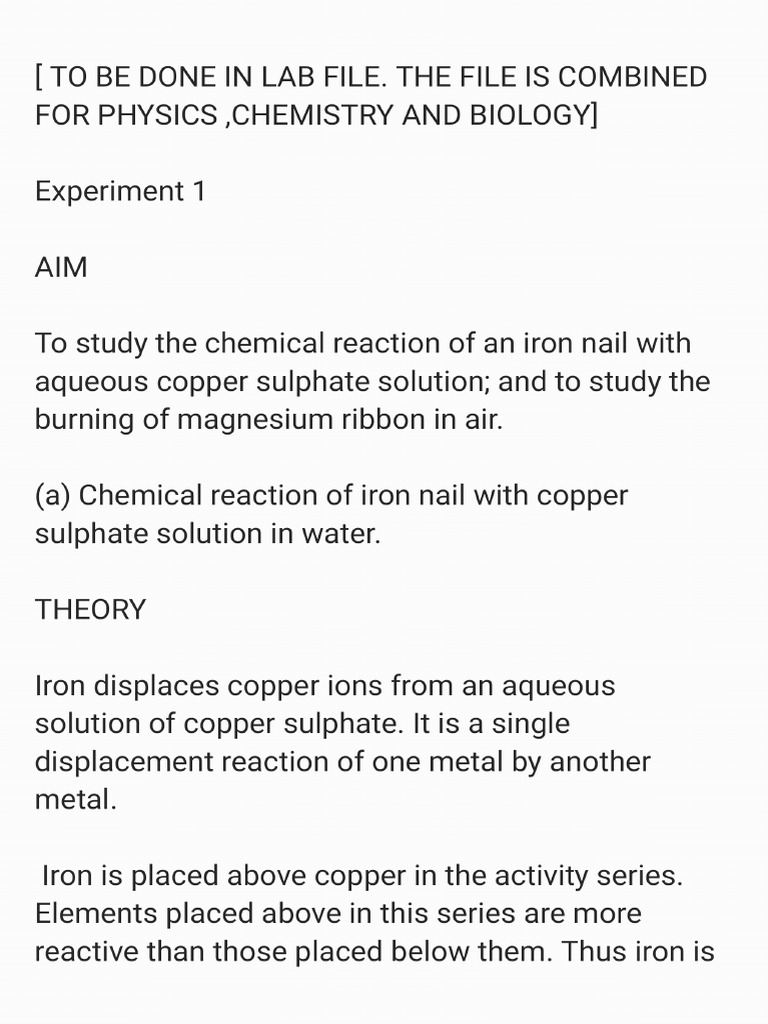 Lab Module Class 10 Chemistry - 240515 - 165837 | PDF