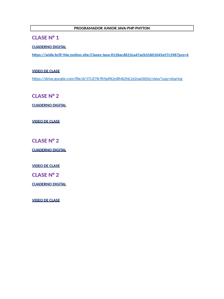 Avances de Programador Junior | PDF