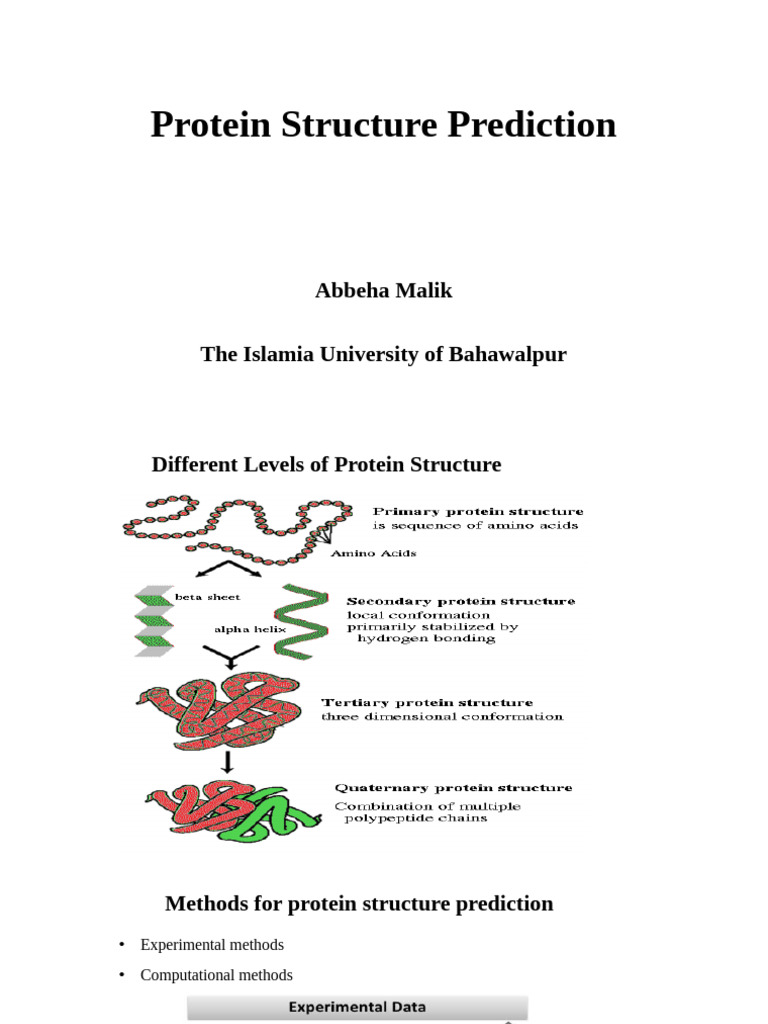 Lec6-Protein Structure Prediction | PDF | Sequence Alignment | Proteins