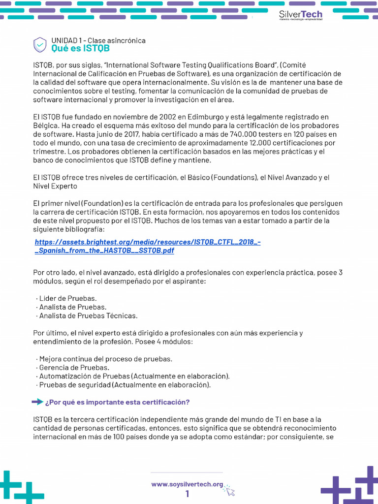 1A.9 - Qué Es ISTQB | PDF