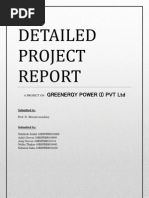 Solar PV Project Report | PDF | Photovoltaic System | Solar Energy