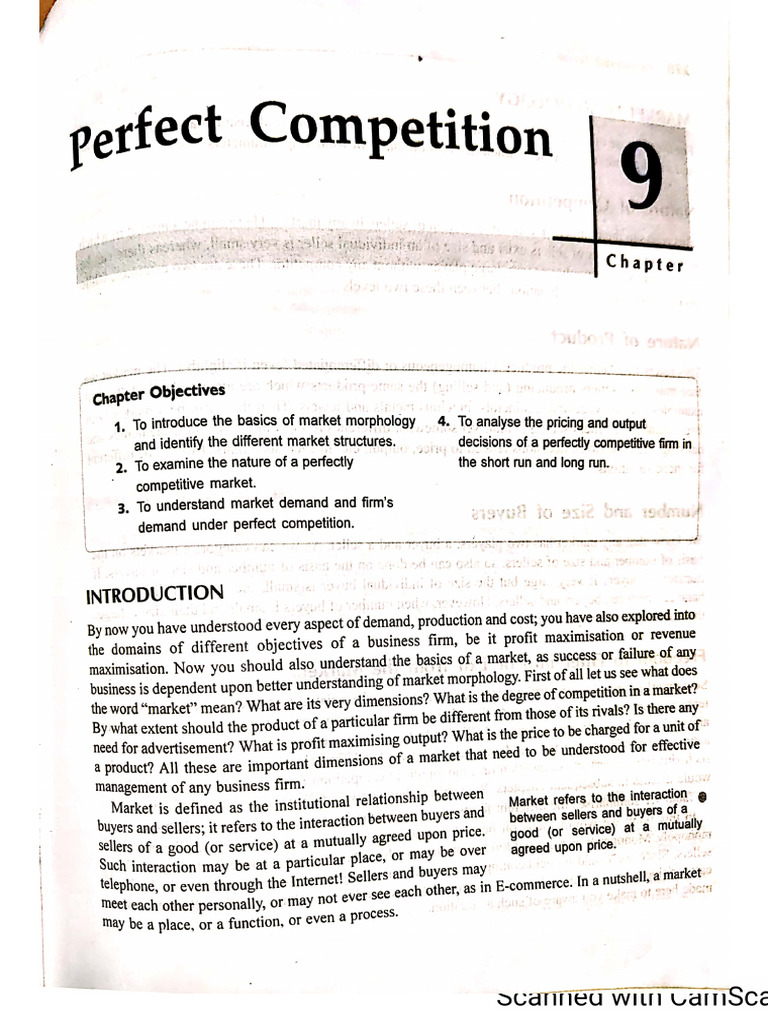 Perfect Competition | PDF