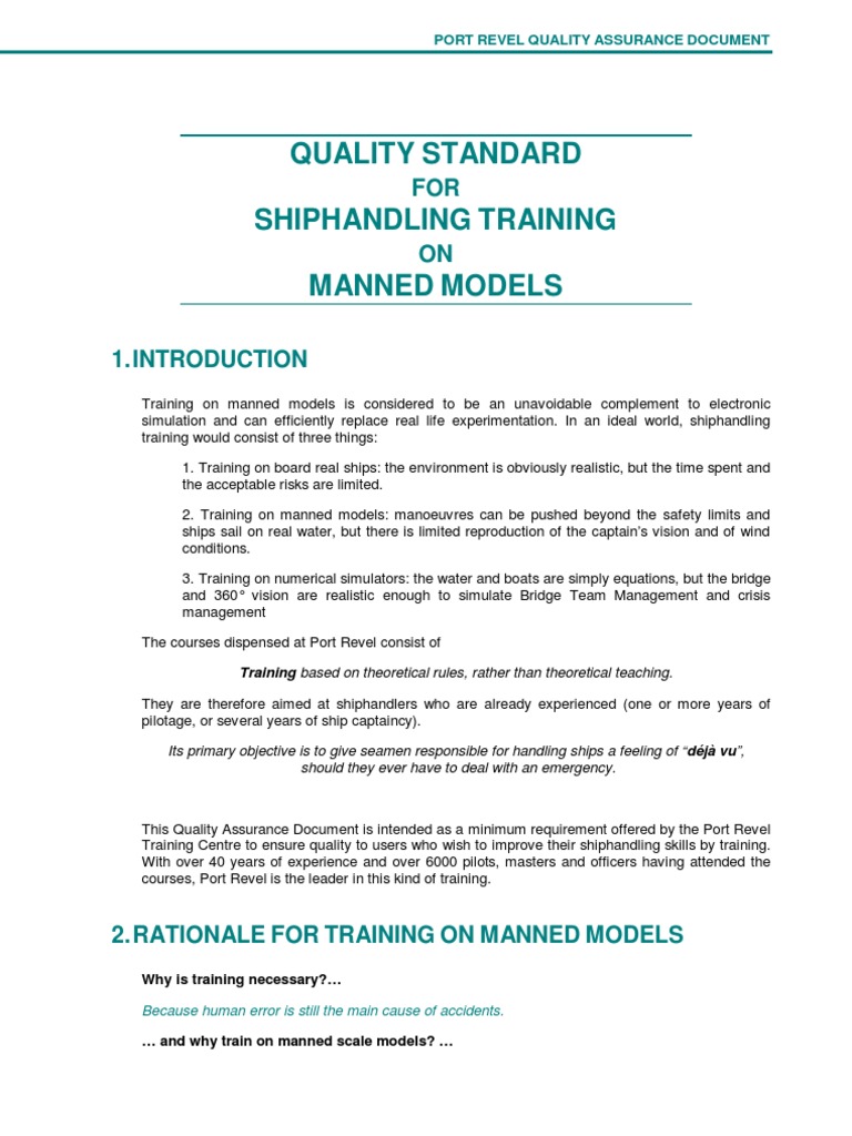 Training on Manned Ship Models: Port Revel's Approach to Ensuring ...