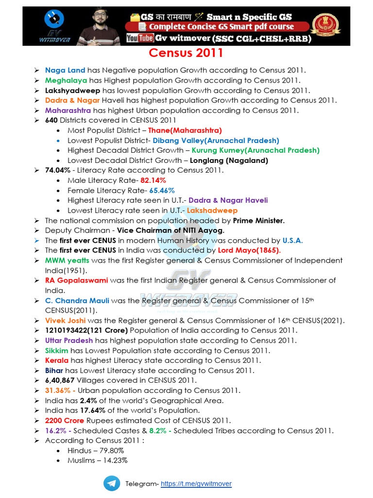 Census 2011 | PDF | South Asia | Asia