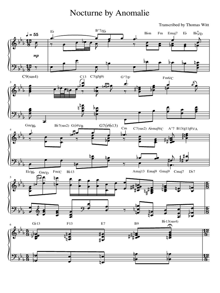 Nocturne by Anomalie | PDF