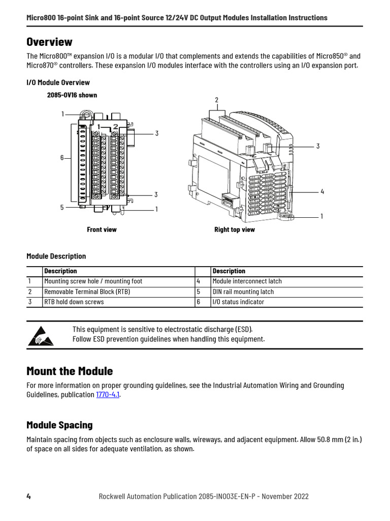 2085-IN003E-EN-P Micro800 16-point Sink and 16-point Source 12_24V DC Output Modules ...