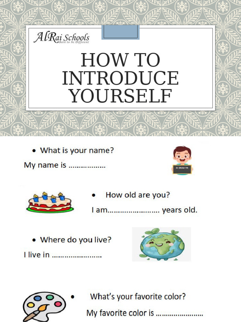 How To Introduce Yourself | PDF