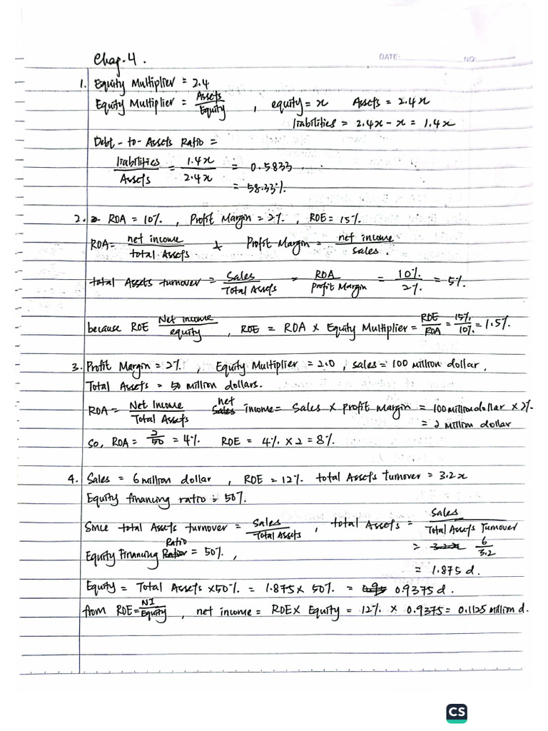 chapter 4 exercise | PDF