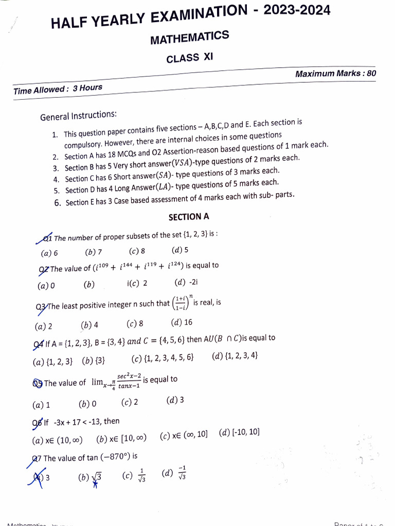 XI Term-1 BBPS Rohini 2023-24 | PDF | Discrete Mathematics | Graph Theory