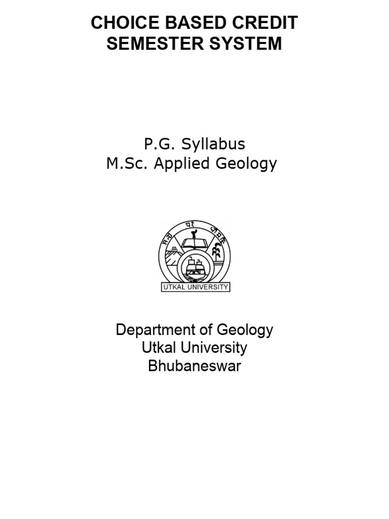 CBCS MSC AppliedGeology | PDF | Groundwater | Geology