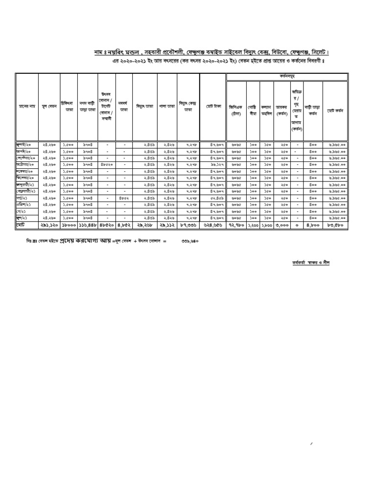 Income Tex 2020-21 maruf | PDF