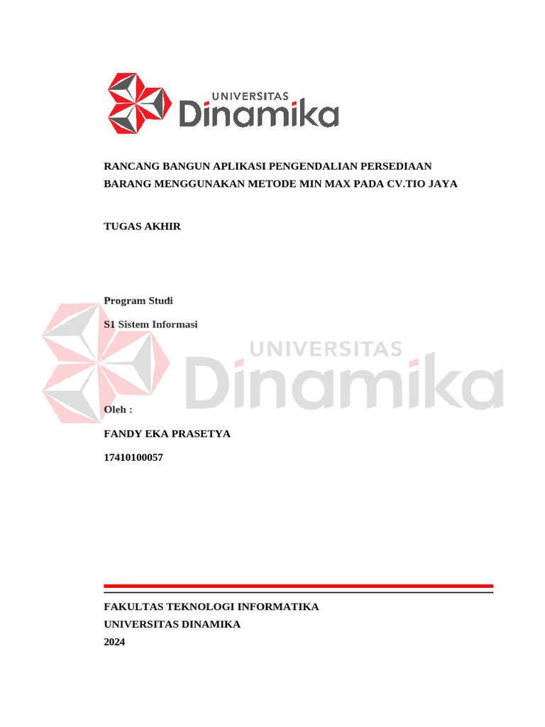 17410100057-2024-Universitas Dinamika | PDF