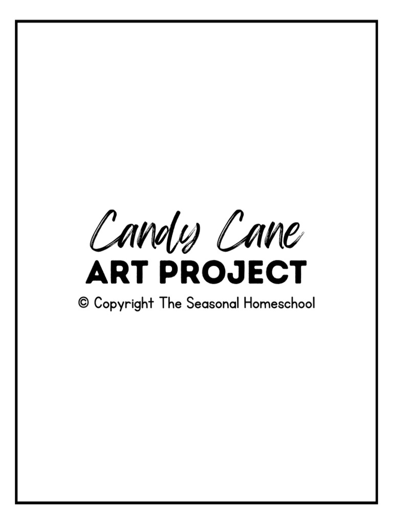 Candy Cane: Art Project | PDF