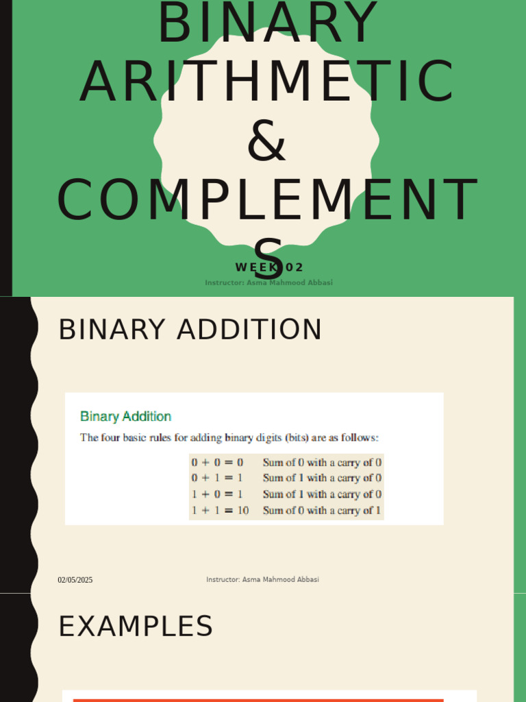 Binary Arithmetic and Logic Gates Guide | PDF | Binary Coded Decimal ...