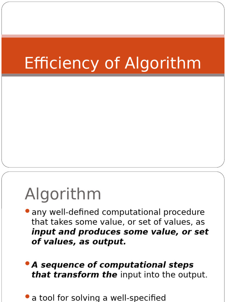 Effieciency of Algorithms | PDF | Algorithms | Computer Science