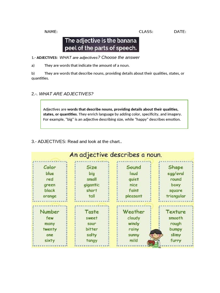 Understanding Adjectives in English | PDF