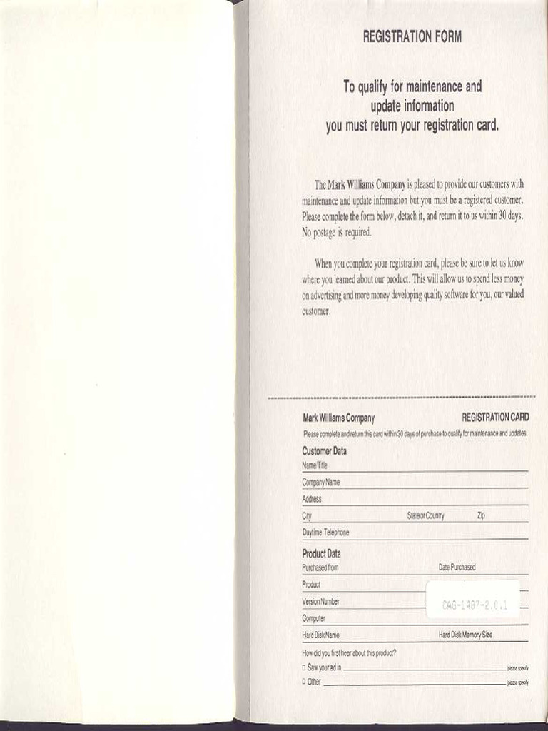 Mark Williams C For The Atari ST Revision 3 1986 | PDF